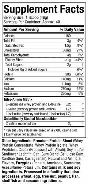 Muscletech Nitrotech Whey Protein | Nitro Tech Protein | ProBuilder