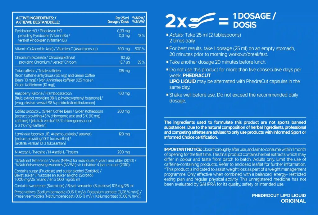 USN Phedracut Lipo X Liquid Fat Burner - Probuilder